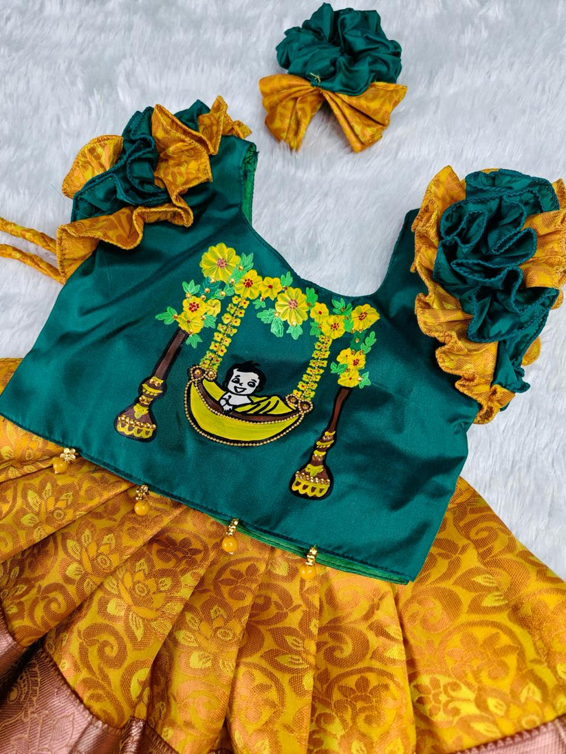 Cradle / Barasala uyyala Function / Kuan Poojan Or Thottil , Ceremony ...